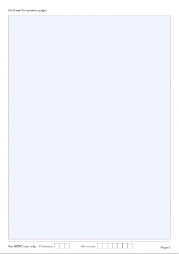 Completing your HCPC application form – FLiP