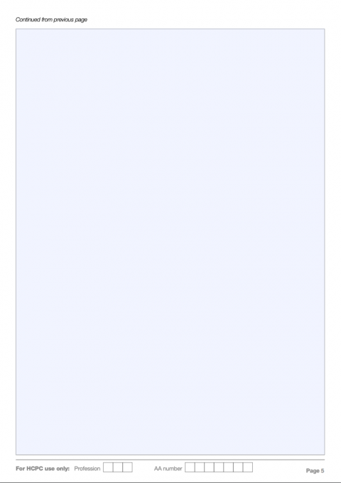 Completing your HCPC application form – FLiP