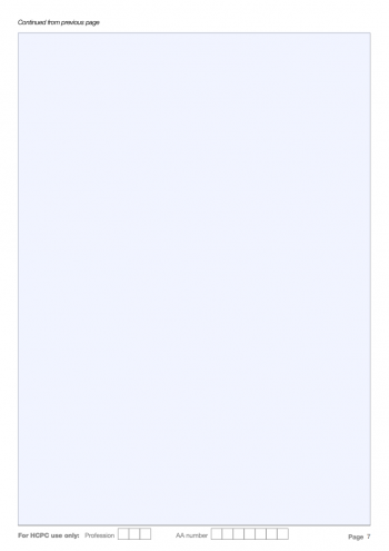 Completing your HCPC application form – FLiP