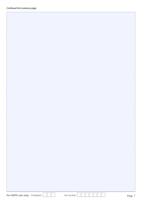 Completing your HCPC application form – FLiP