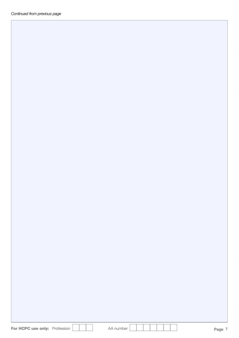Completing your HCPC application form – FLiP