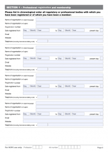 Completing your HCPC application form – FLiP
