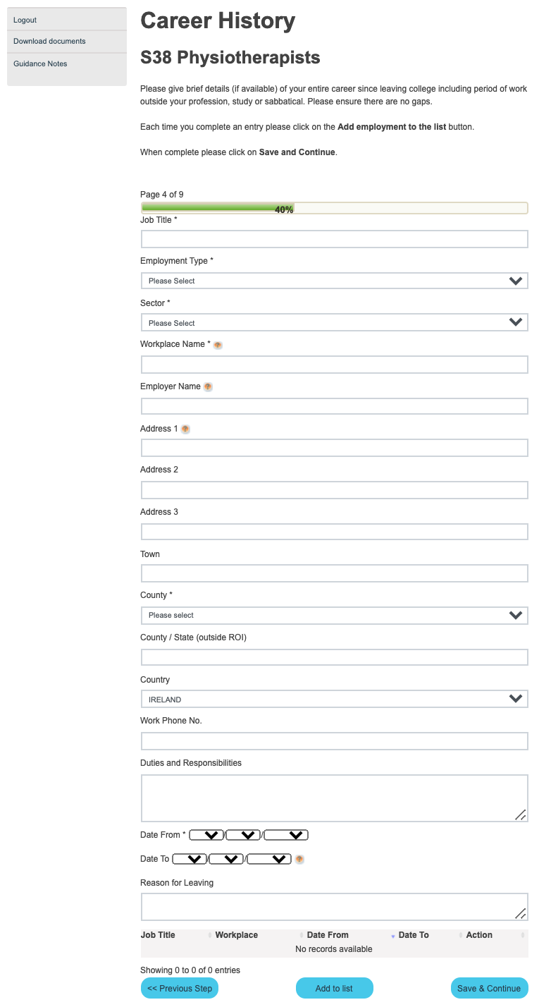 Registration with CORU – FLiP